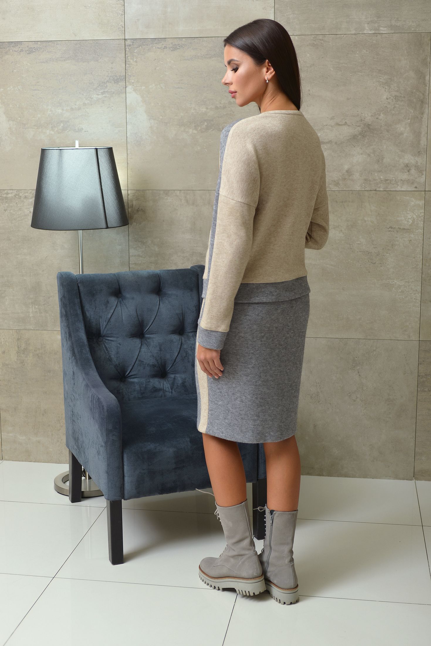 Костюм Galean Style арт. 781.1 - стильный трикотаж для осенних будней